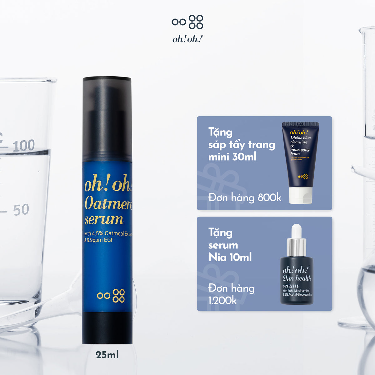 Tinh Chất Tế Bào Gốc, Tái Tạo Da oh!oh! Oatmere Serum (with 4.5% Oat E | oo-88