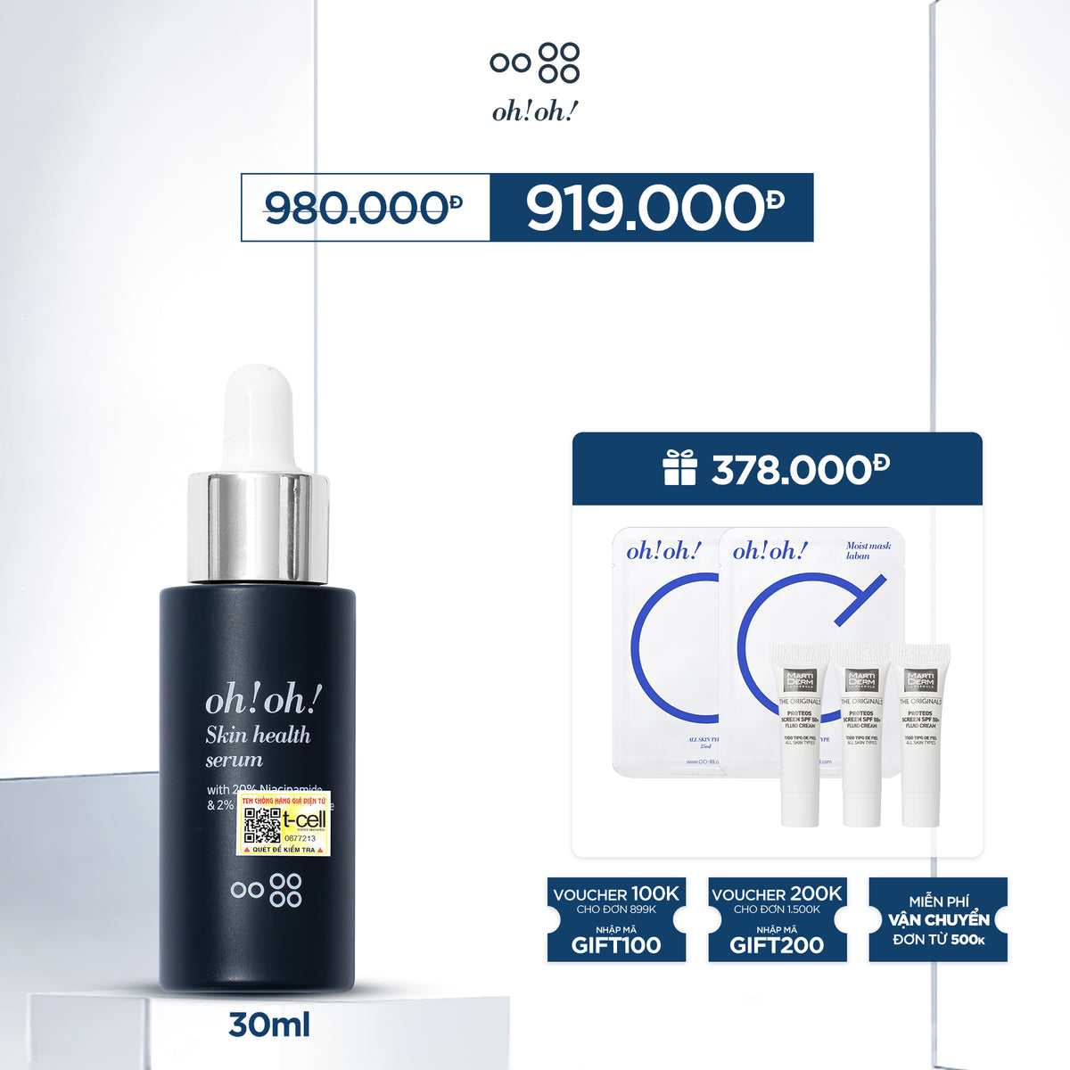 Tinh Chất Dưỡng Sáng Da, Giảm Thâm Nám oh!oh! Skin Health Serum (with ...